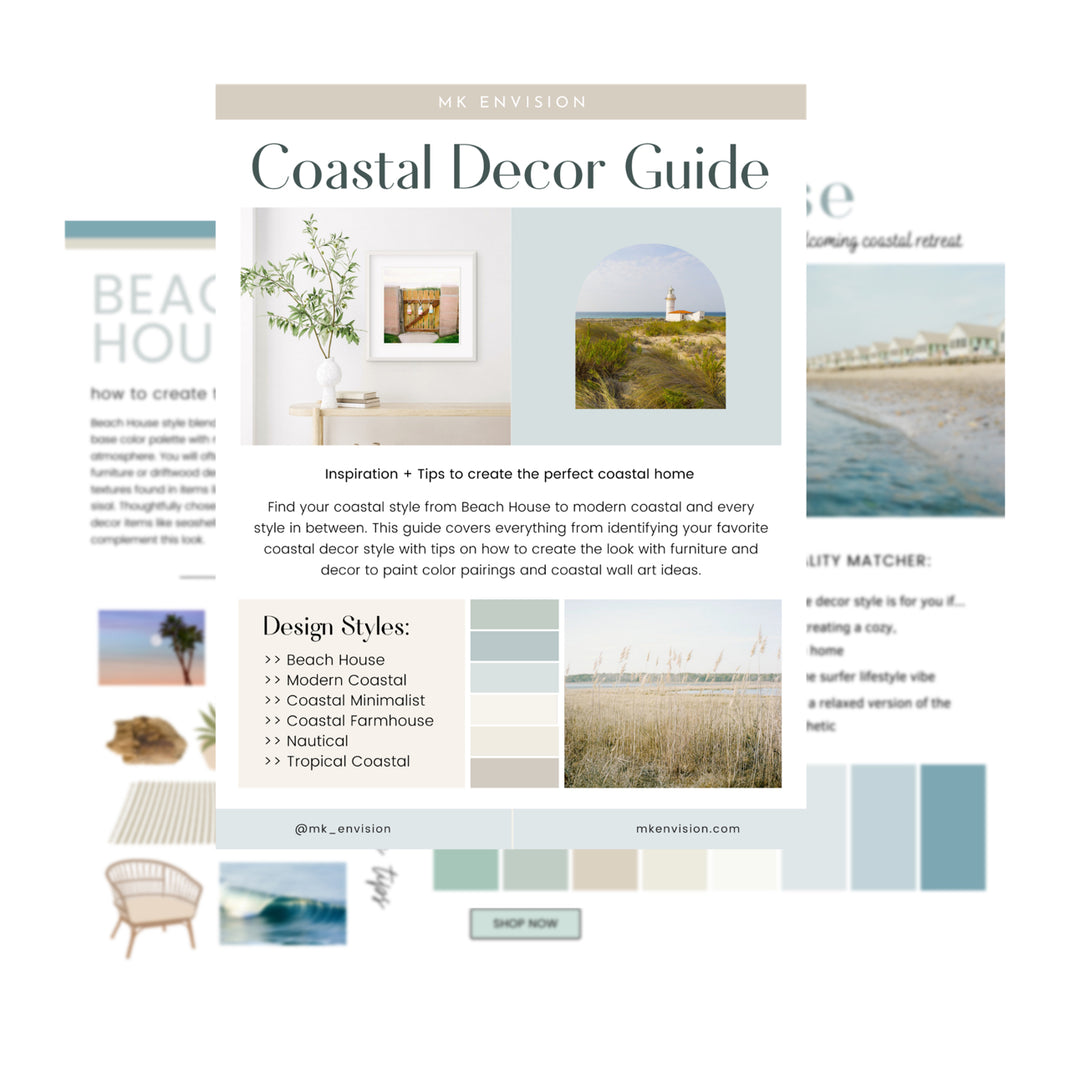 Coastal Home Decor Guide - Instant Download – MK Envision Galleries