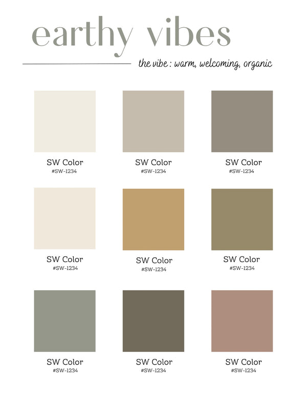 Modern Dining Room Paint Palettes - Sherwin Williams - MK Envision ...