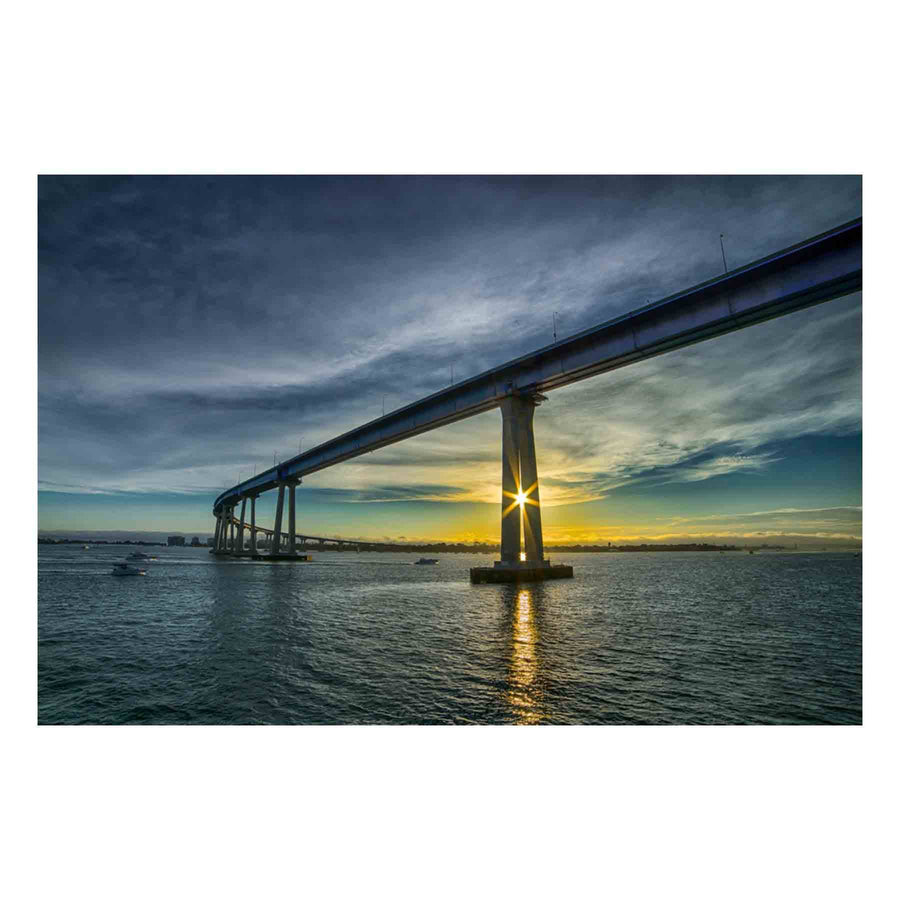 "Coronado Bridge at Sunset" Coastal Wall Art - MK Envision Galleries