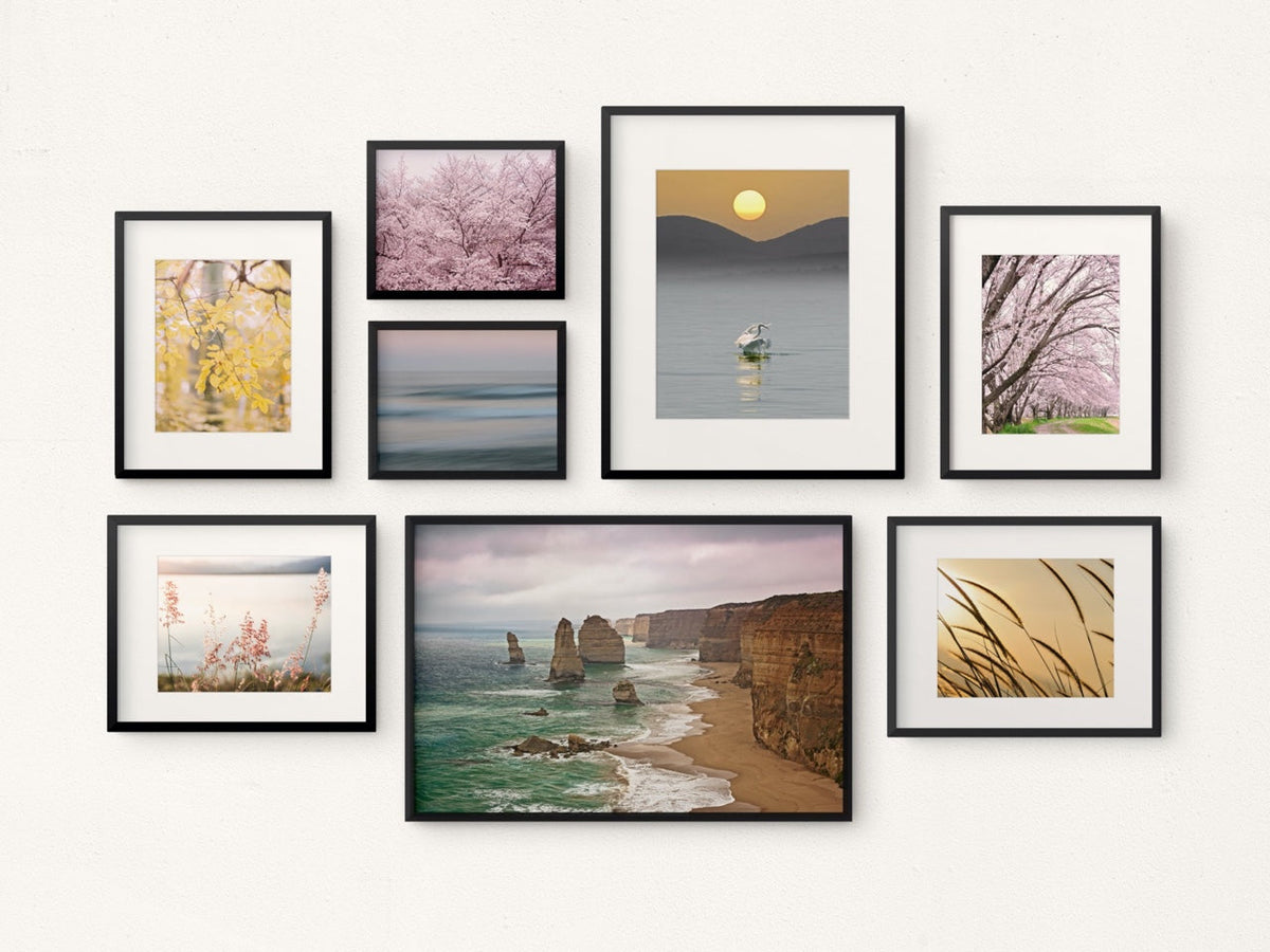 "Serenity" Gallery Wall Art 8 Piece Set - MK Envision Galleries